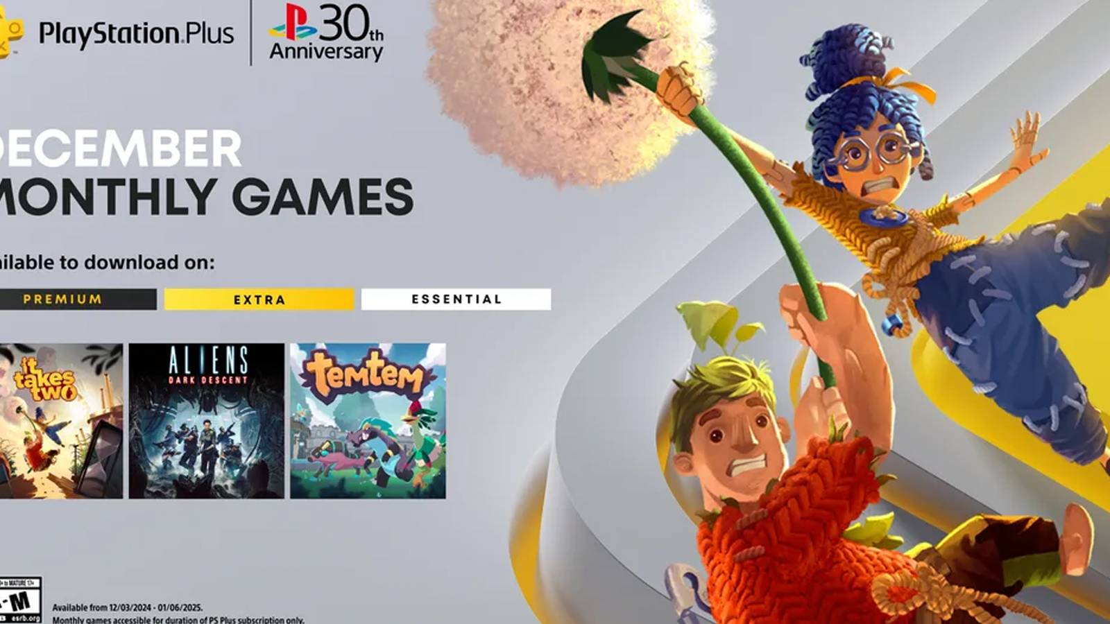 PlayStation Plus Monthly Games for December Headlined by It Takes Two ...