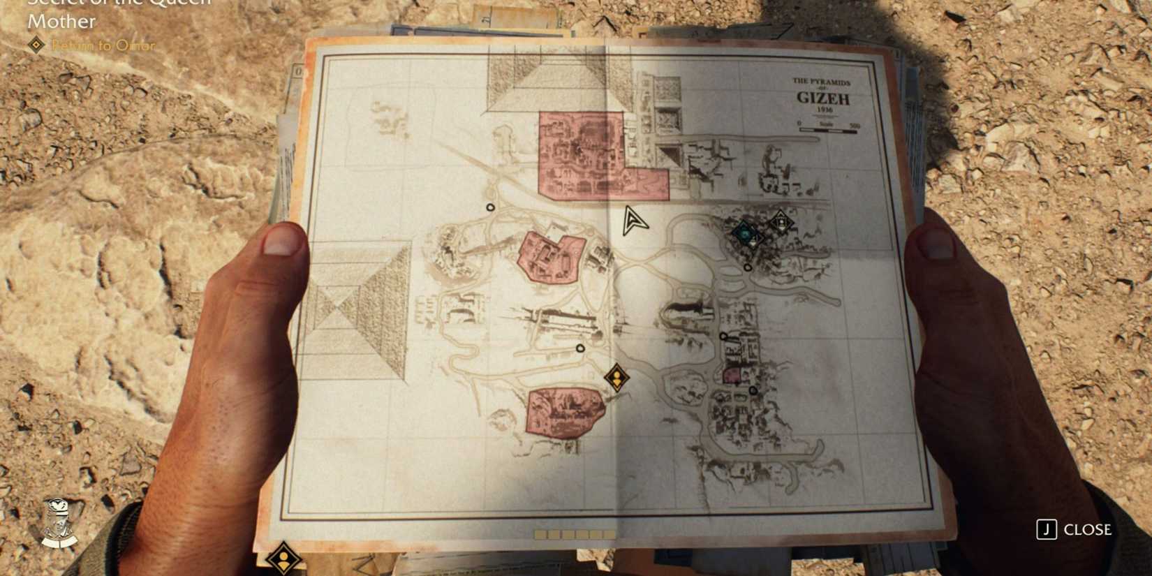 Indiana Jones and the Great Circle: Gizeh Relic Map Location