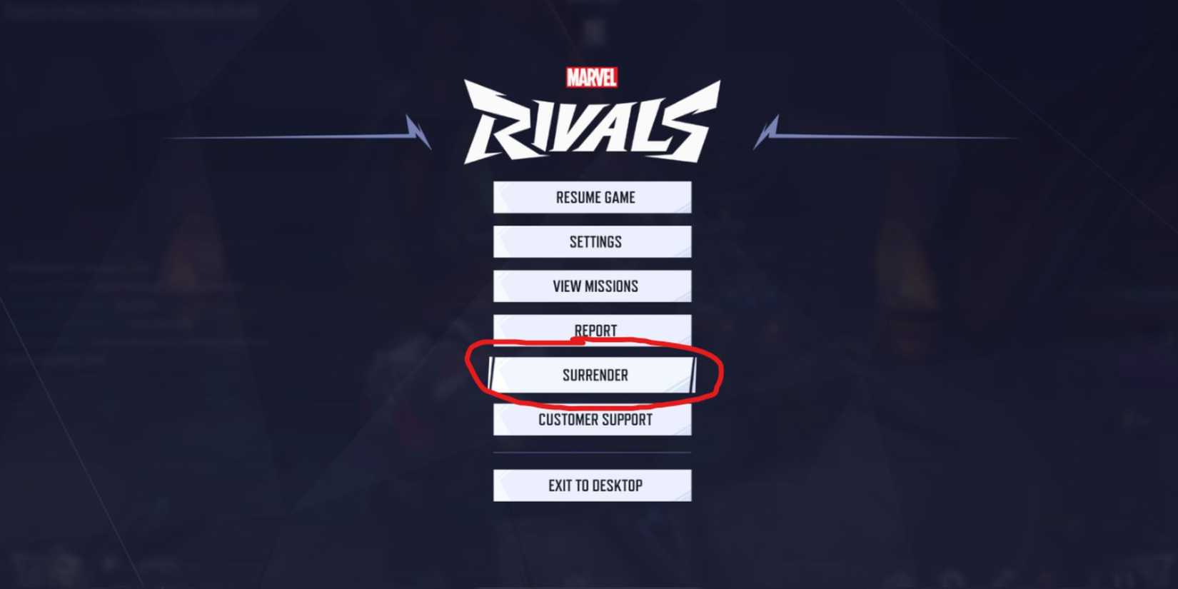 Marvel Rivals: How to Surrender During A Match