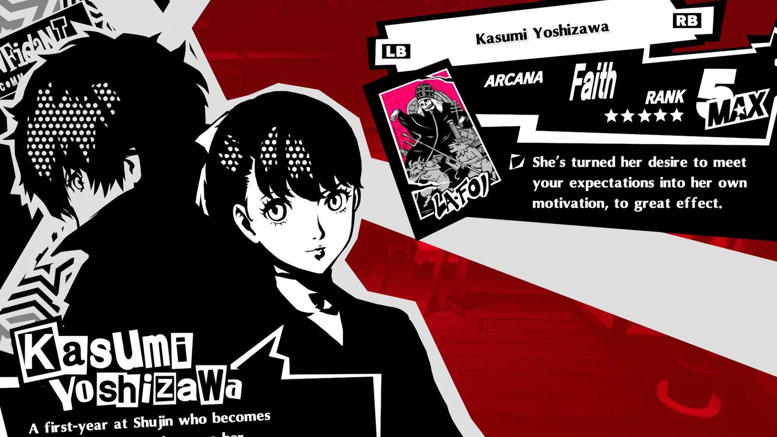 Persona 5 Royal: Faith Confidant Guide - Kasumi Yoshizawa
