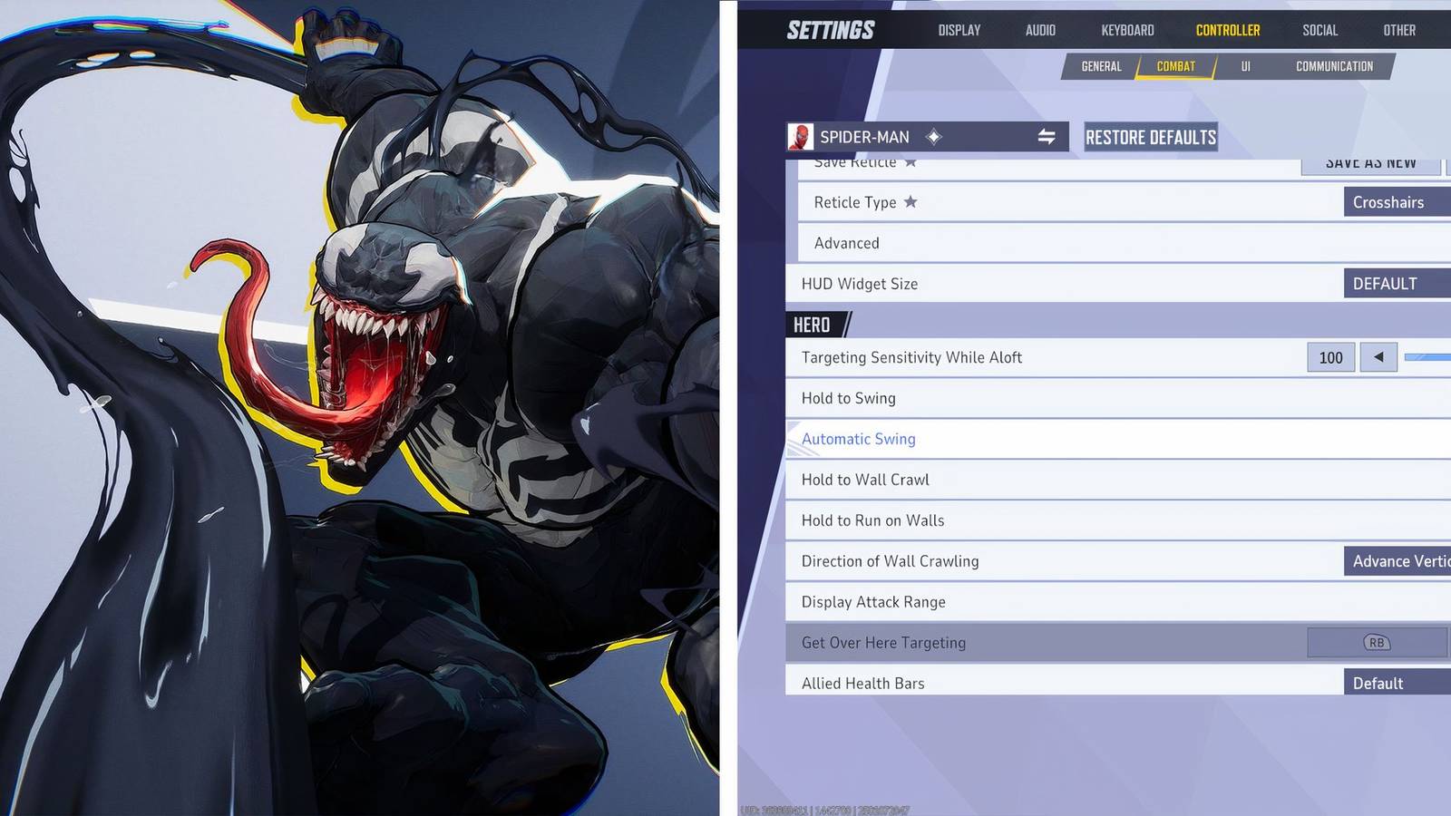 How to Disable Easy Swing in Marvel Rivals