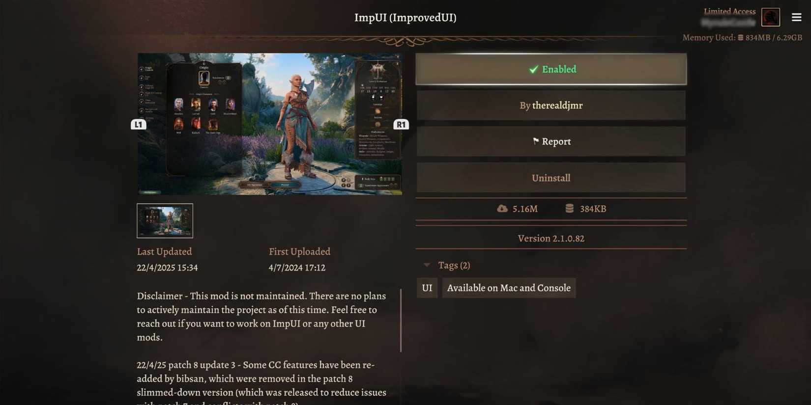 Baldur’s Gate 3: 10 Best Console Mods, Ranked