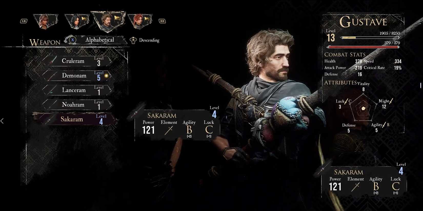 Clair Obscur: Expedition 33: Best Weapons For Gustave