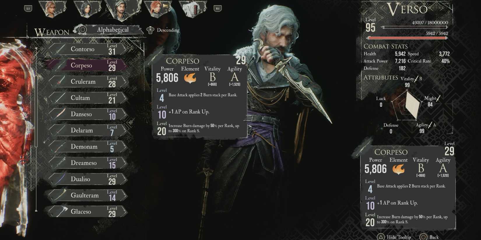 Clair Obscur: Expedition 33: Best Weapons For Verso