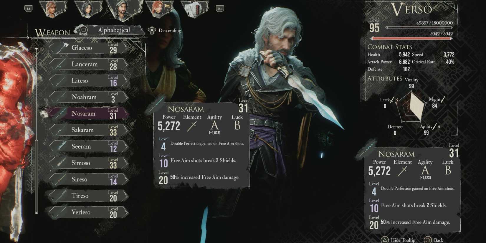 Clair Obscur: Expedition 33: Best Weapons For Verso