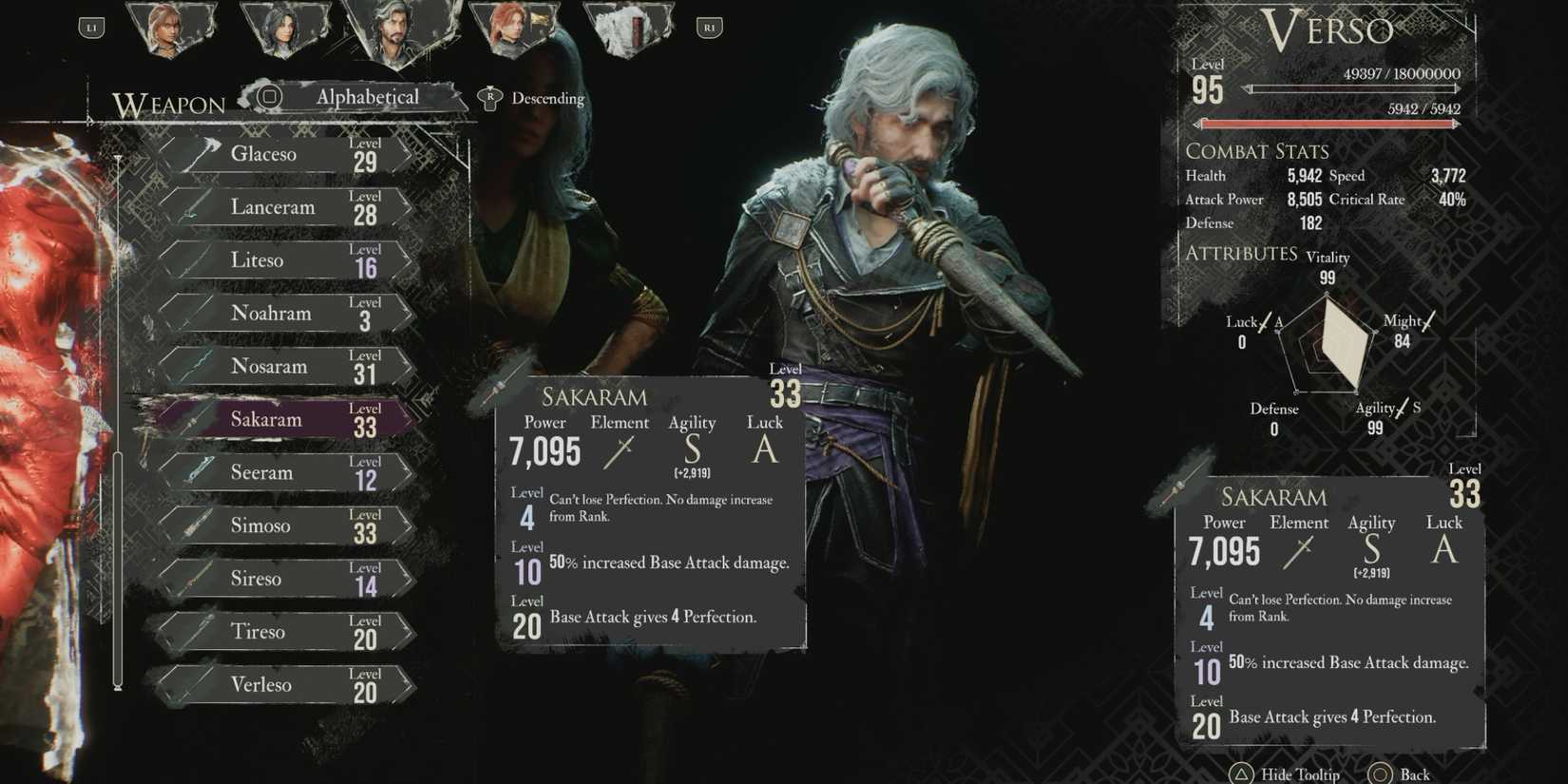 Clair Obscur: Expedition 33: Best Weapons For Verso