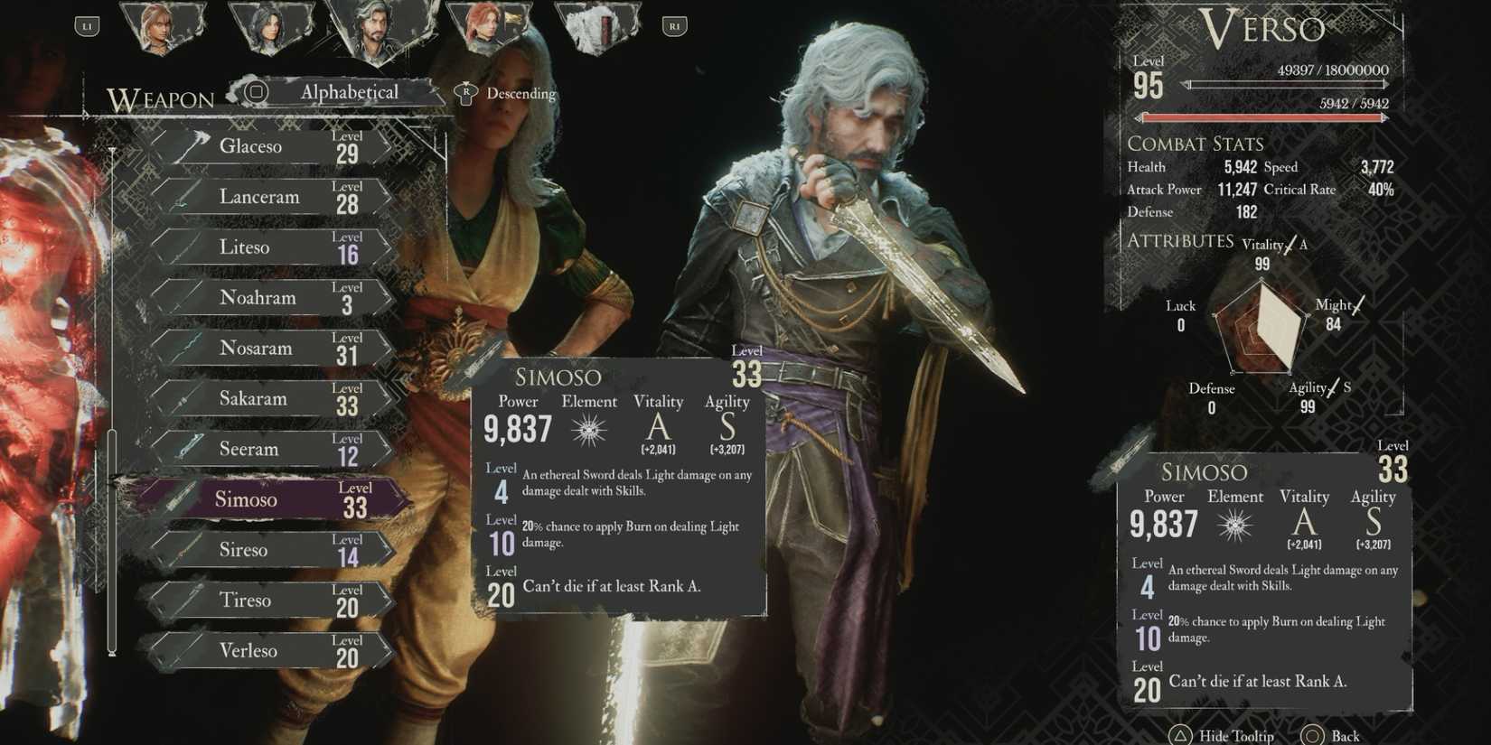 Clair Obscur: Expedition 33: Best Weapons For Verso