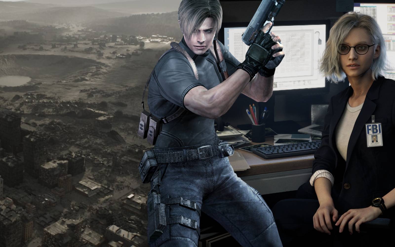 Leon Kennedy Resident Evil 4 Remake Leon Kennedy Premium Statue