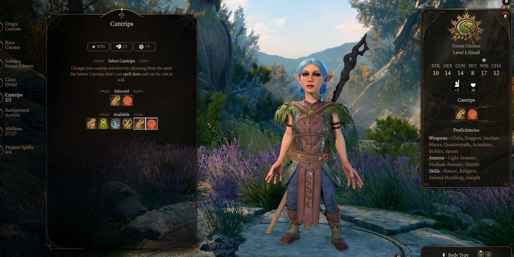 Baldur's Gate 3: Best Circle of Stars Druid Build