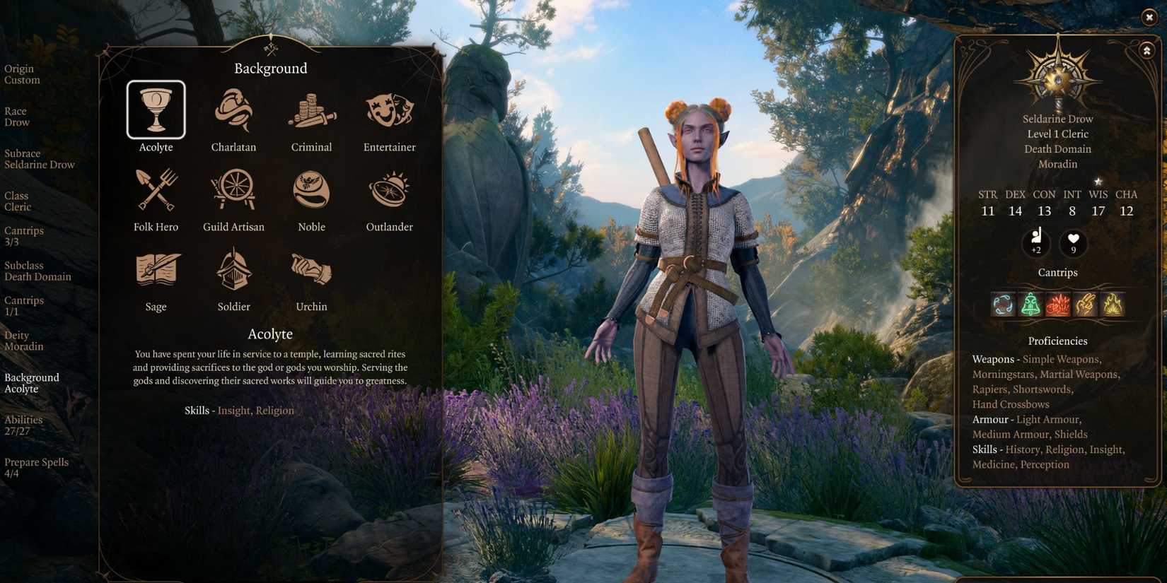 Baldur's Gate 3: Best Death Domain Cleric Build