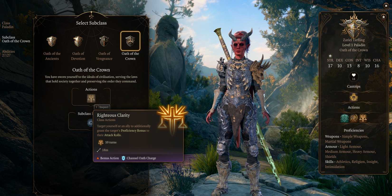 Baldur's Gate 3: Best Oath of the Crown Paladin Build