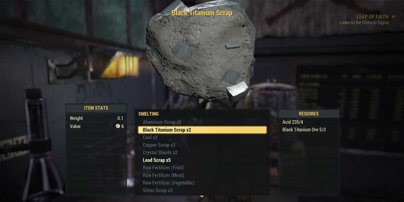 Fallout 76: Black Titanium Locations