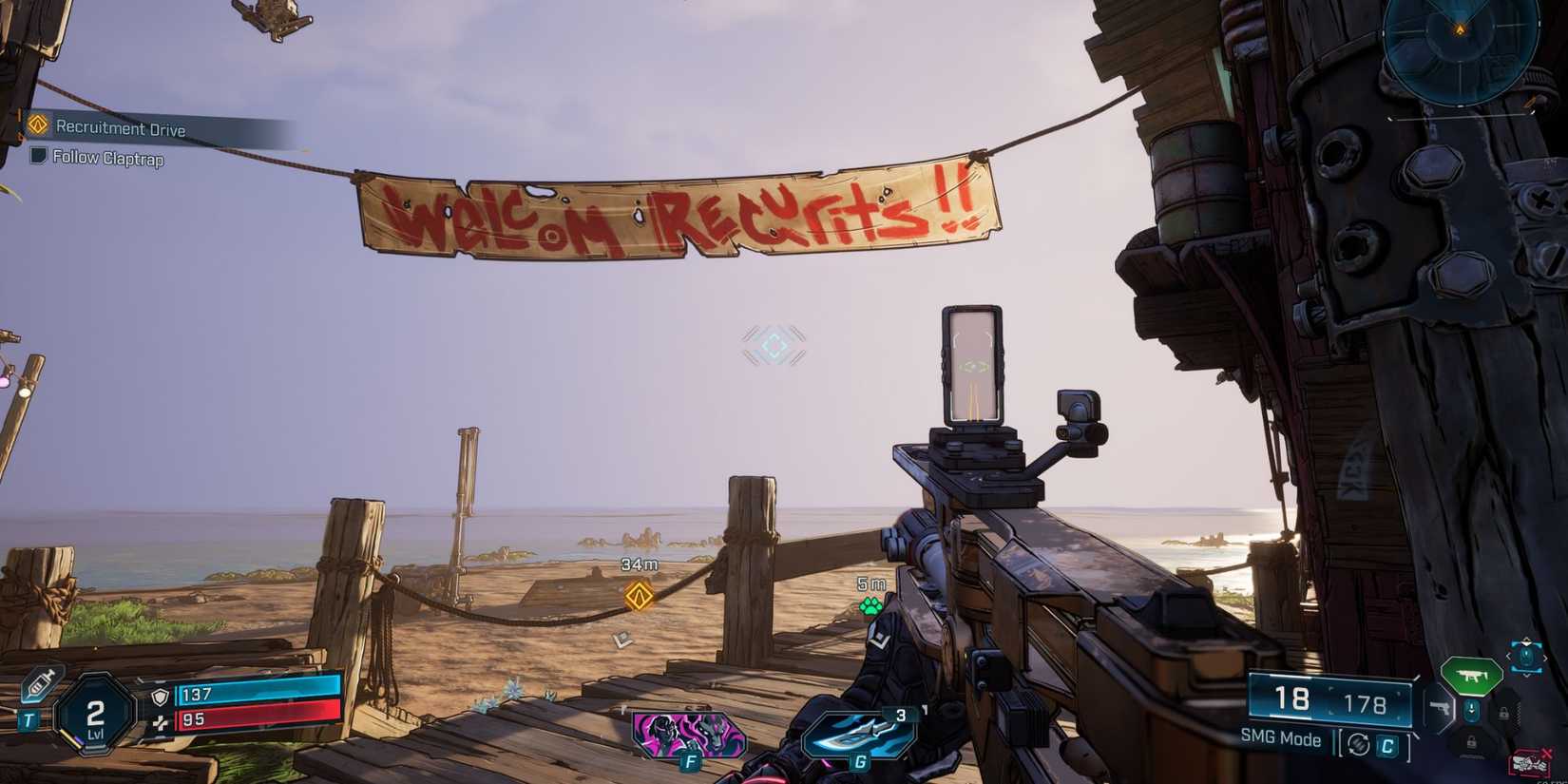 borderlands 2 claptrap stuck on elevator