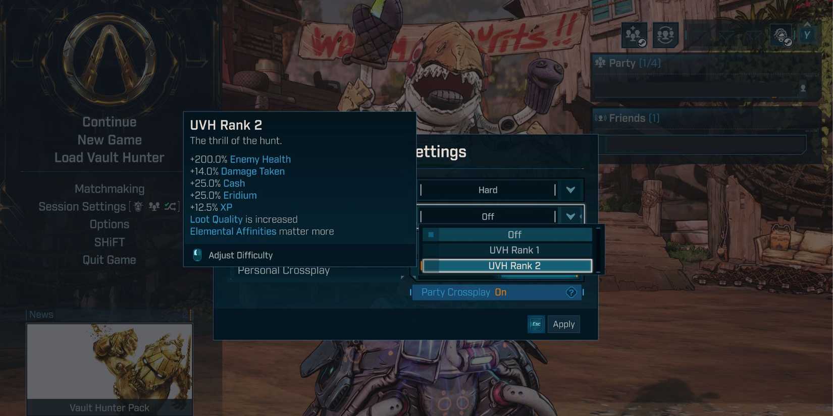 How to Unlock All Ultimate Vault Hunter Mode Ranks in Borderlands 4