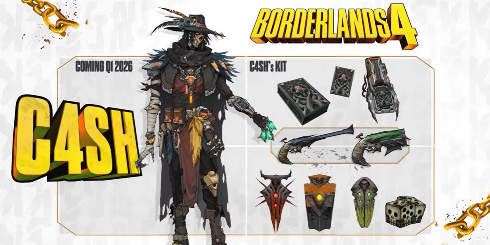 Borderlands 4 Reveals New Vault Hunter C4SH In First DLC Announcement