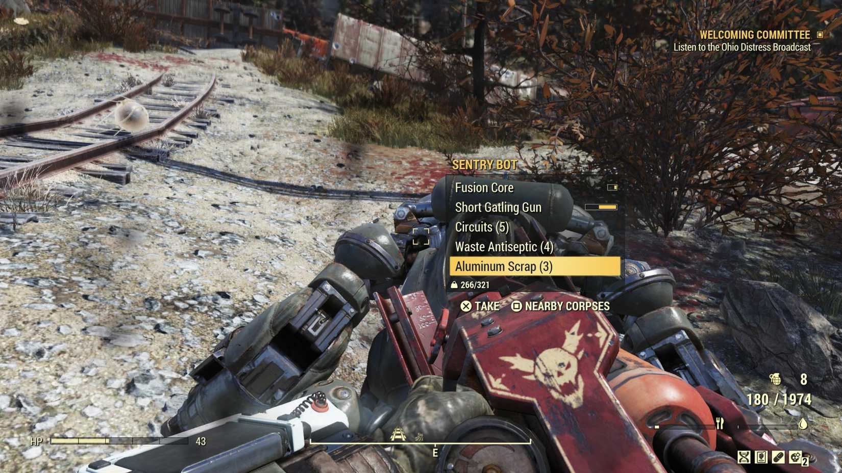 Sentry Bot Locations in Fallout 76