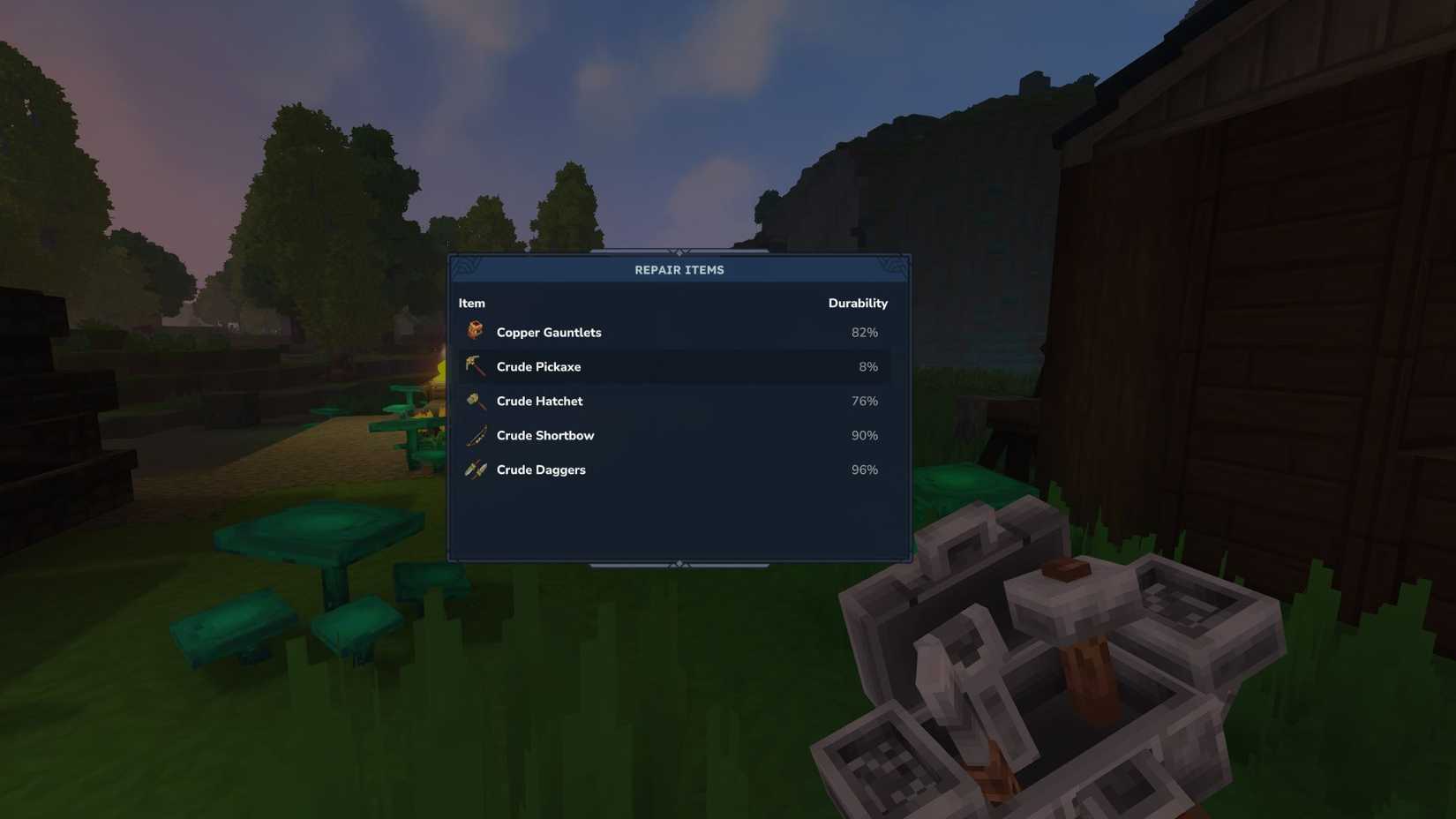 How to Repair Tools in Hytale