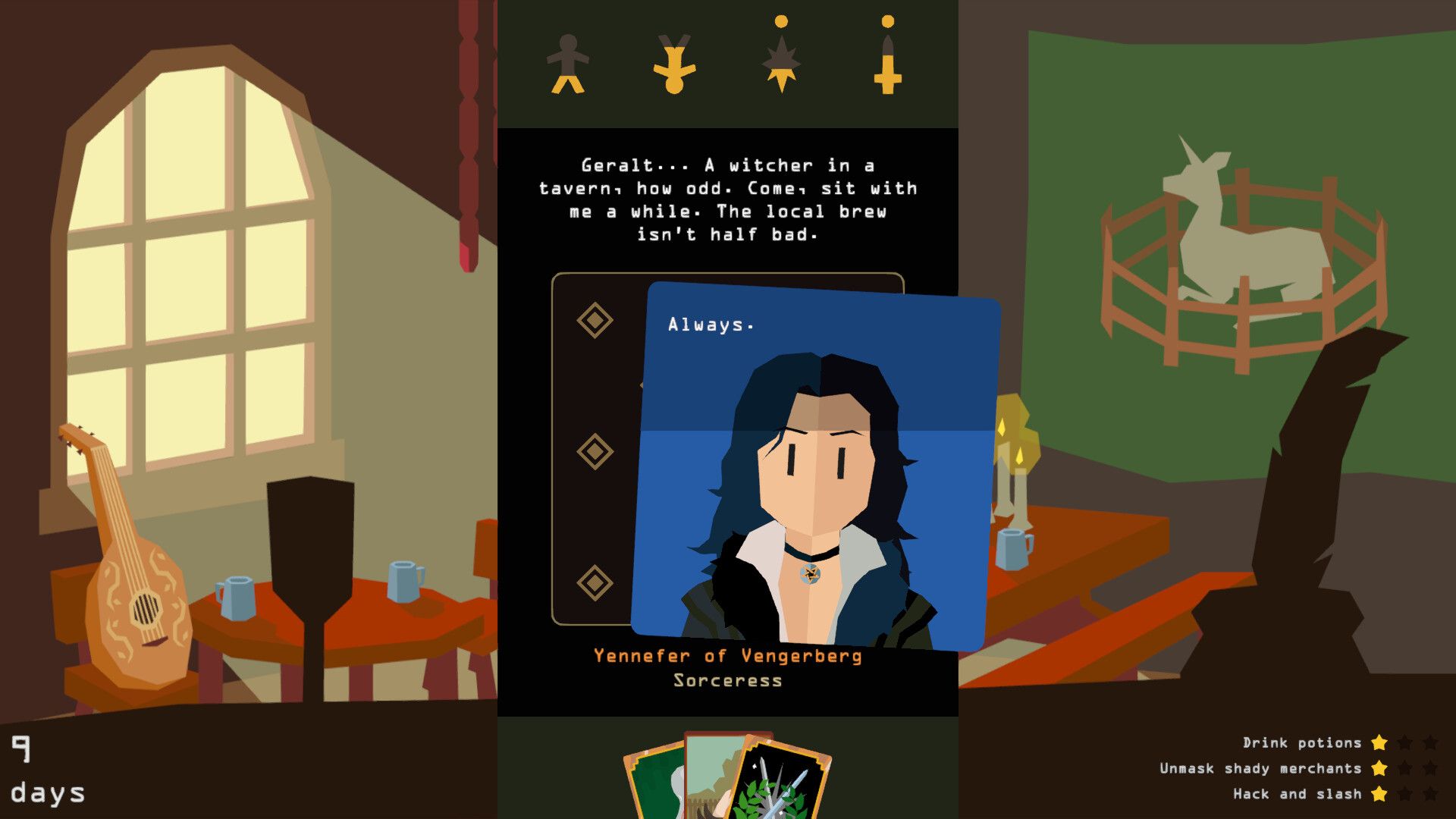 Reigns: The Witcher Review: Sing a Song for Your Witcher