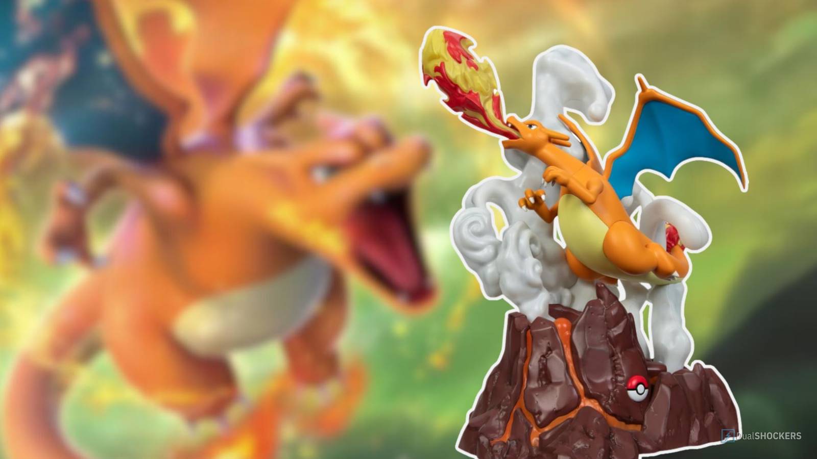 Pokemon Charizard Collector's Statue With Fiery Light-Up Action Is A ...