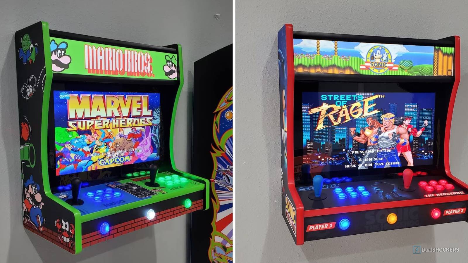These Super Mario And Sonic Arcade Cabinets Will Level Up Your Gaming