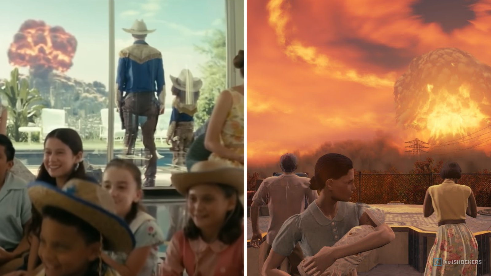 Fallout Fan Watches Amazon's Opening In Time With The Game In VR