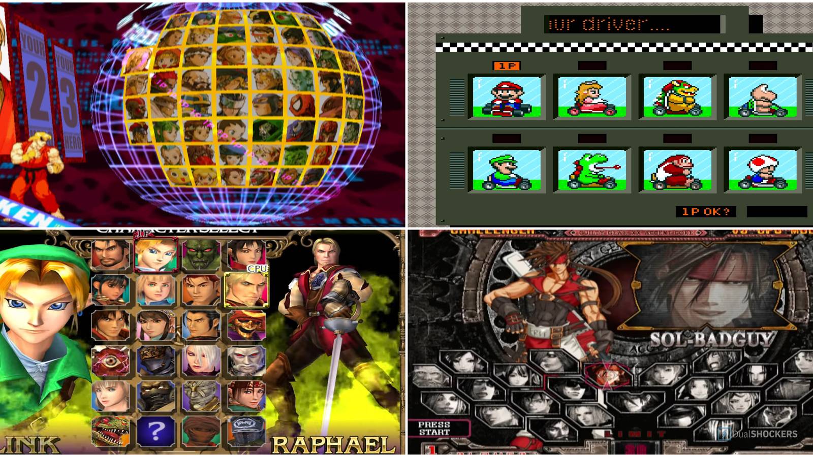 10 Most Iconic Character Selection Menus