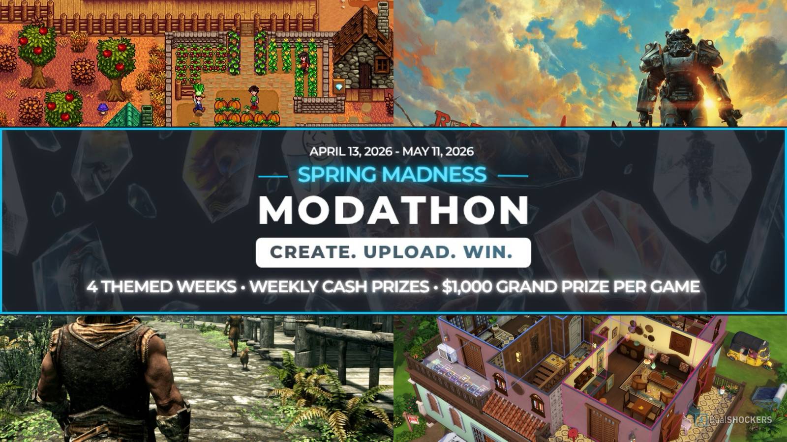 Chosen Games, Weekly Themes, Cash Prizes Revealed for GGMods' New Modathon